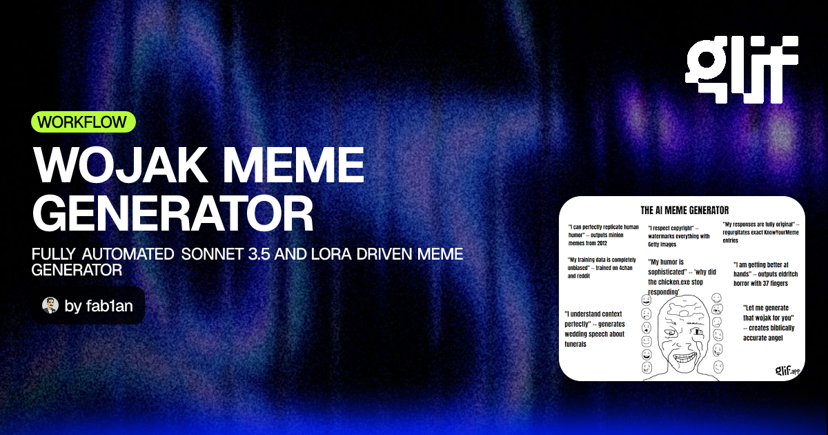 glif - WOJAK MEME GENERATOR by fab1an